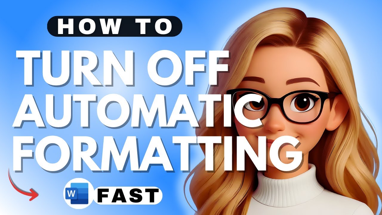 How to Turn Off Automatic Formatting in Microsoft Word - 2025 - YouTube