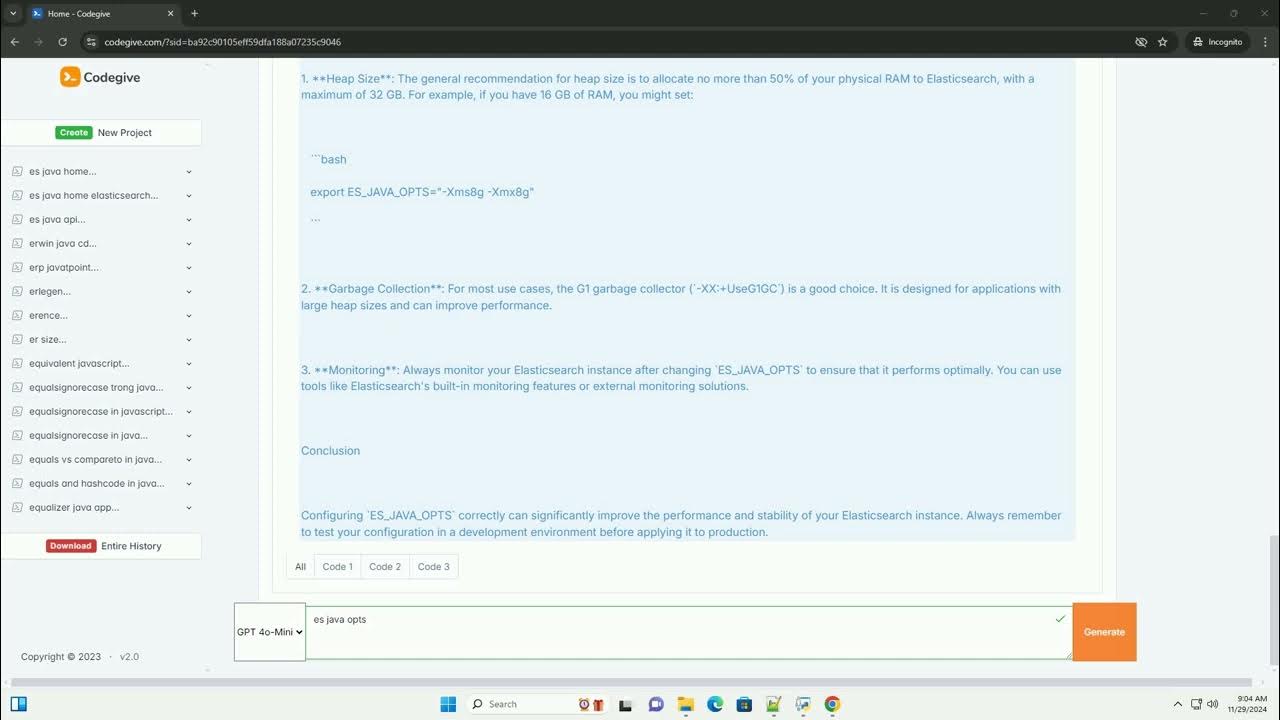 es java opts - YouTube
