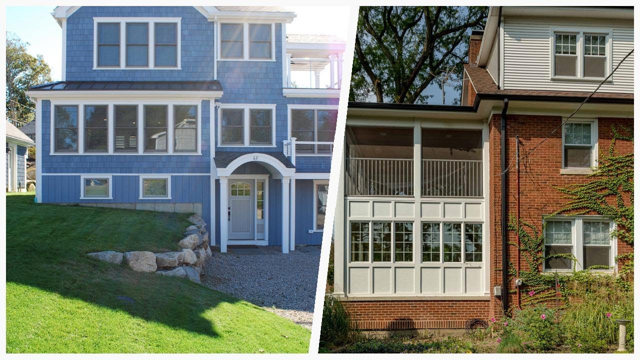 75 Shingle Exterior Home With A Clipped Gable Roof Design Ideas You'll ...