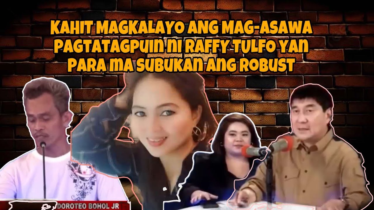 NAMBABAE SI MR NANLALAKE SI MRS RAFFY TULFO QUITS DAW! - YouTube