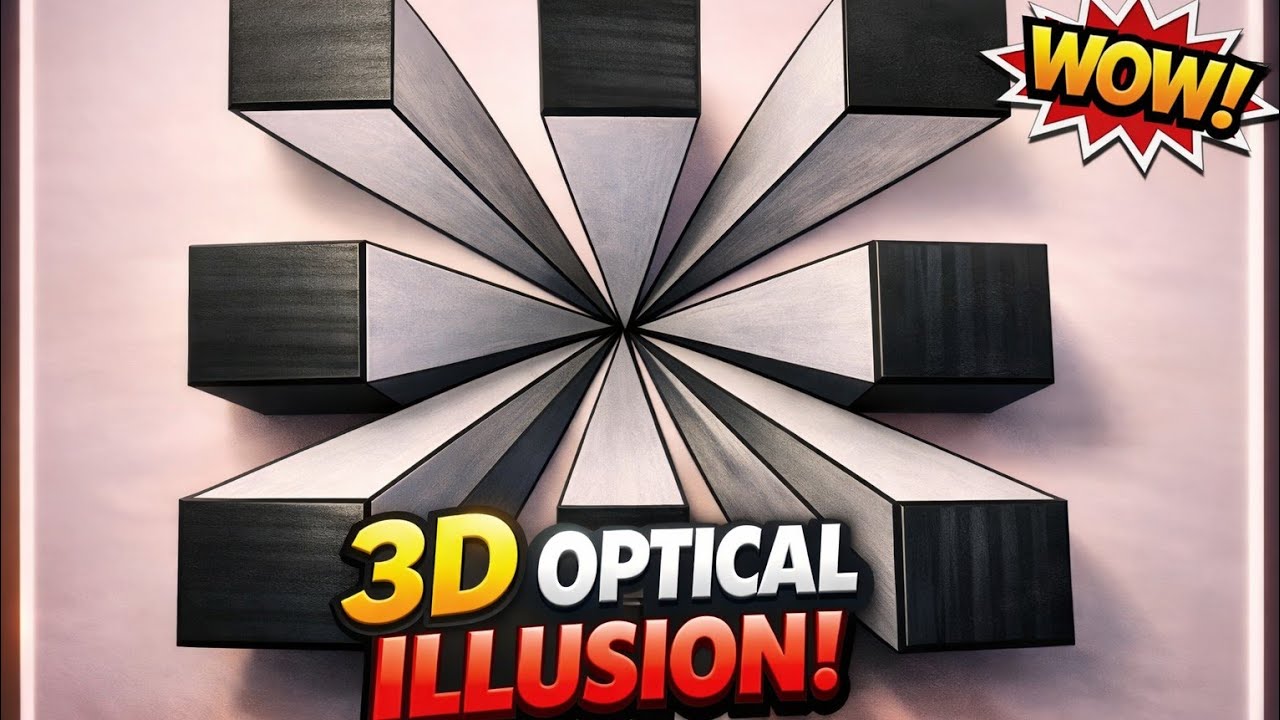 Mind Blowing 3D Optical Illusion Drawing That Will Trick Your Eyes 👀 ...