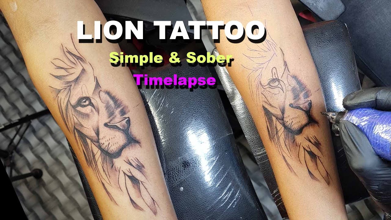 Lion Tattoo Simple and Sober || Easy Method - YouTube