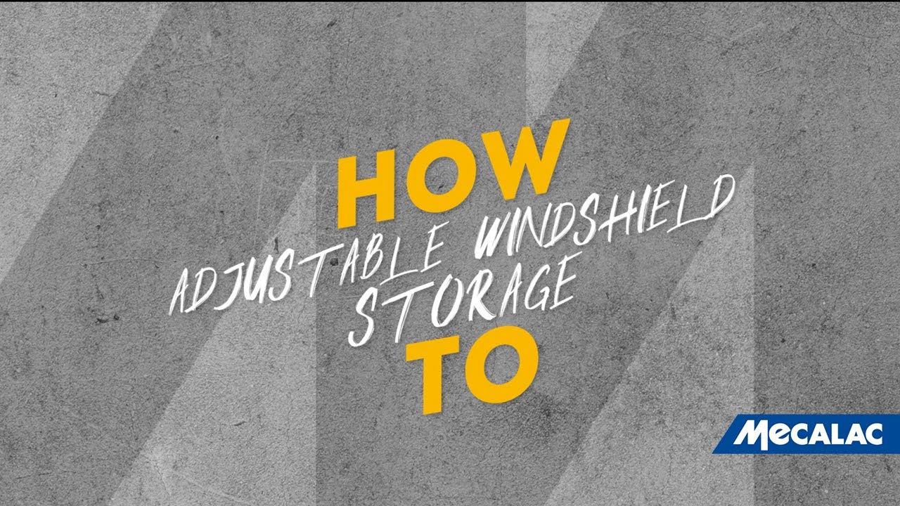 MECALAC | HOW TO | Use the adjustable windshield storage | Episode 19 ...