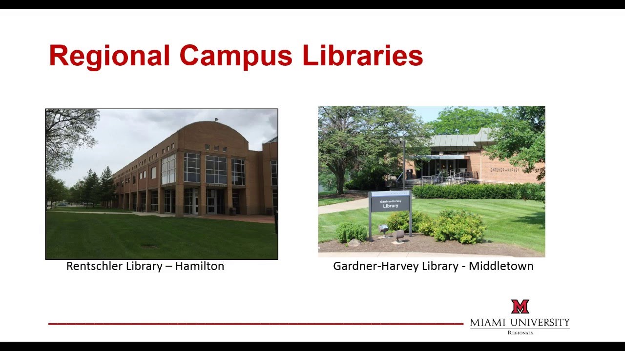 Introduction to Miami University Regional Campus Libraries - YouTube