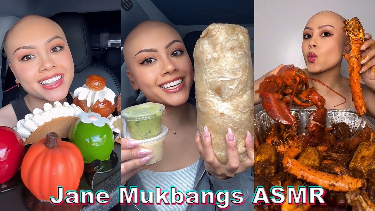 Jane Mukbang ASMR Eating TikTok Compilations |Best @janemukbangs ASMR ...
