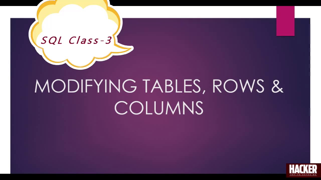 Sql Tutorials | Class - 3 | Delete Table - YouTube