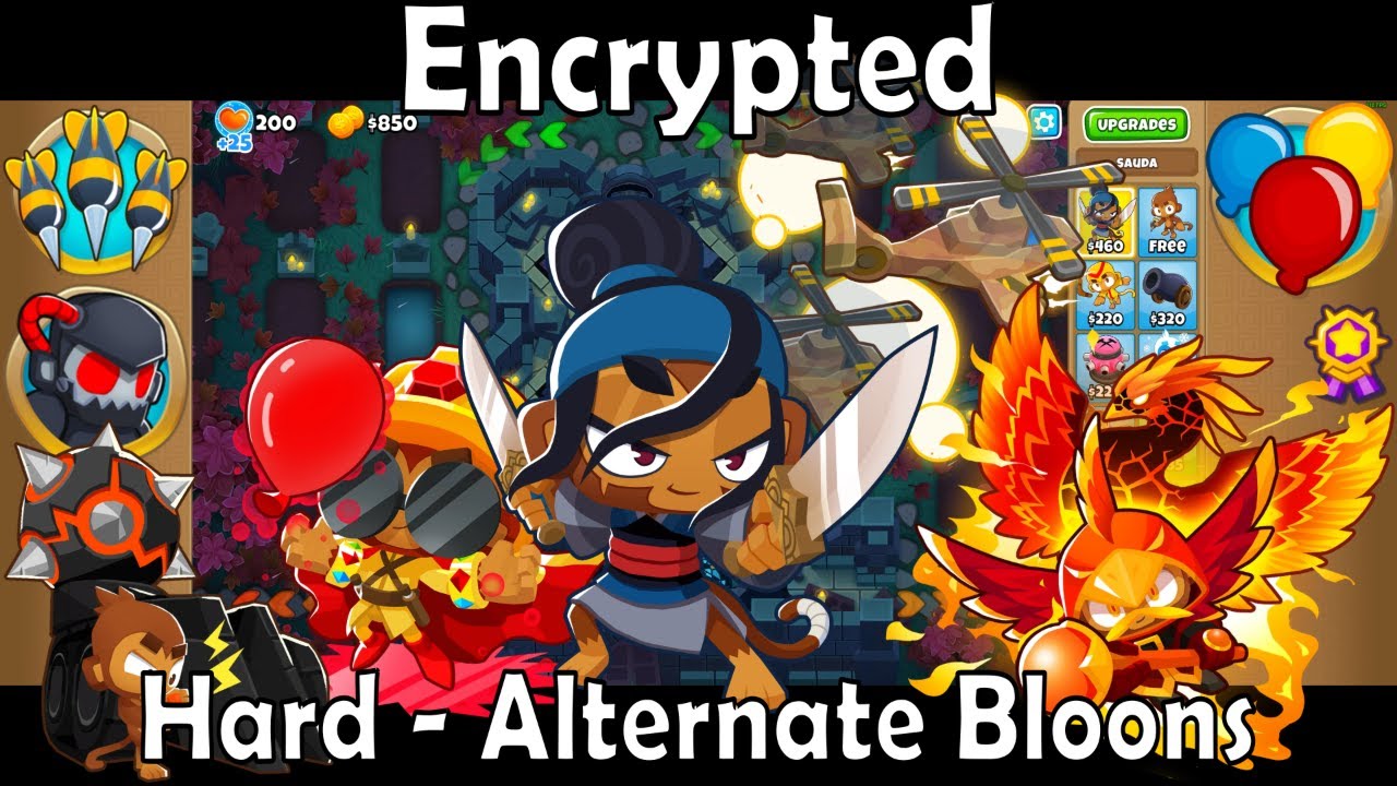 Bloons TD 6 - Encrypted - Hard - Alternate Bloons Rounds - YouTube