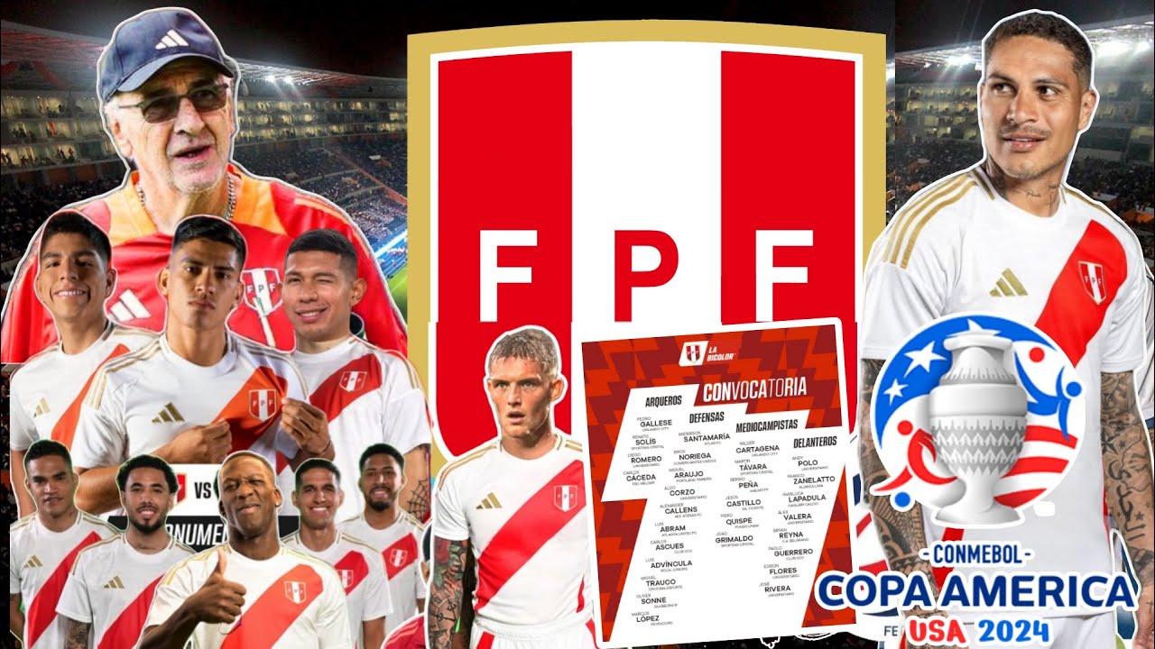 LISTA de CONVOCADOS de SELECCIÓN PERUANA a COPA AMERICA 2024! FOSSATI ...