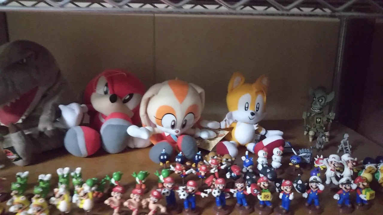 Sonic Plush and Mario Figure Collection. - YouTube