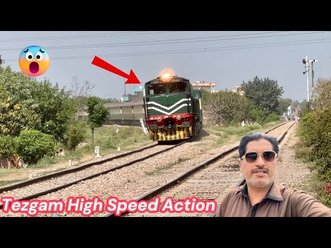 Tezgam Train High Speed Dangerous Turning 🚂🚂 - YouTube