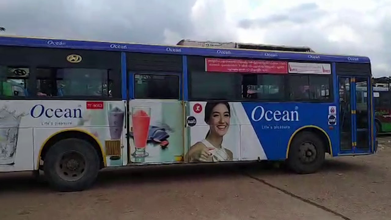 Ocean Bus in Yangon 2018 - YouTube