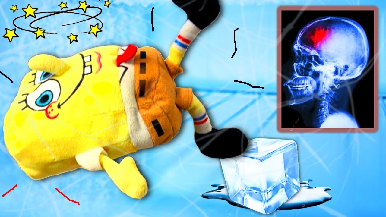 SpongeBAB Slips On An Ice Cube - SpongeBob Plush - YouTube