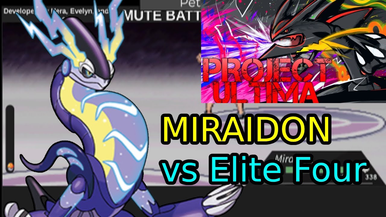 BEATING ELITE FOUR WITH ONLY MIRAIDON! (Project ULTIMA) - YouTube