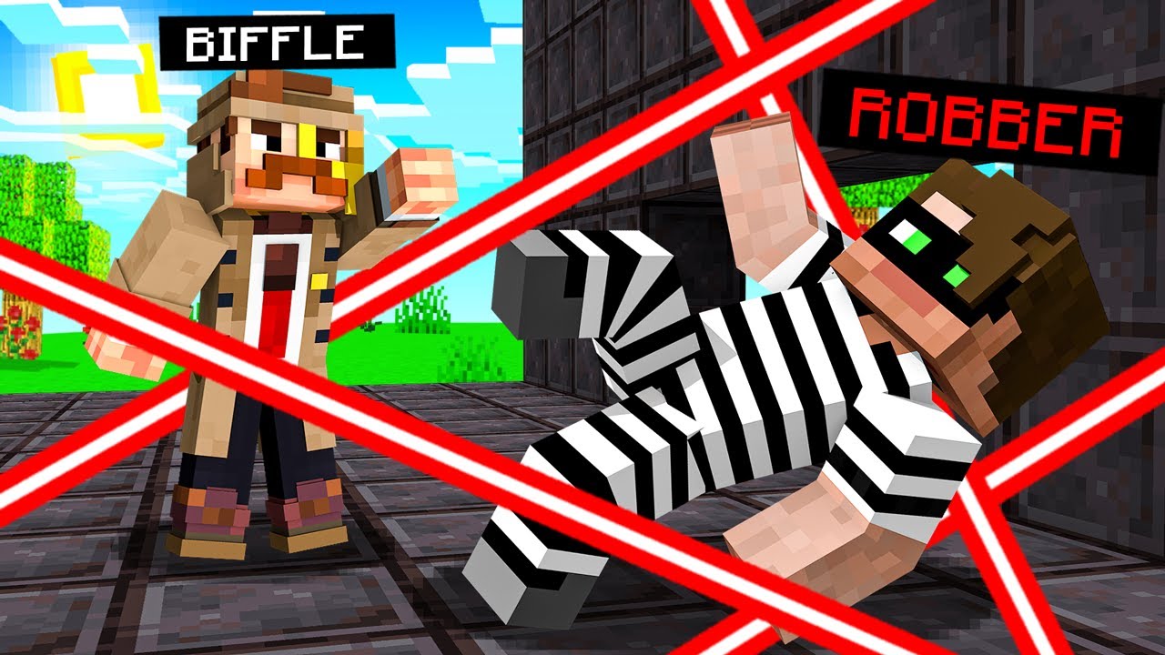 Trapping the Bank Robber in Camp Minecraft - YouTube