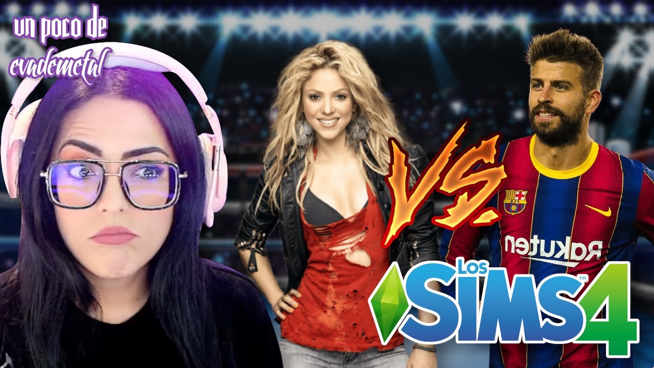 DUELO A MU3RT3 ENTRE SHAKIRA Y PIQUE - Los Sims 4 - YouTube