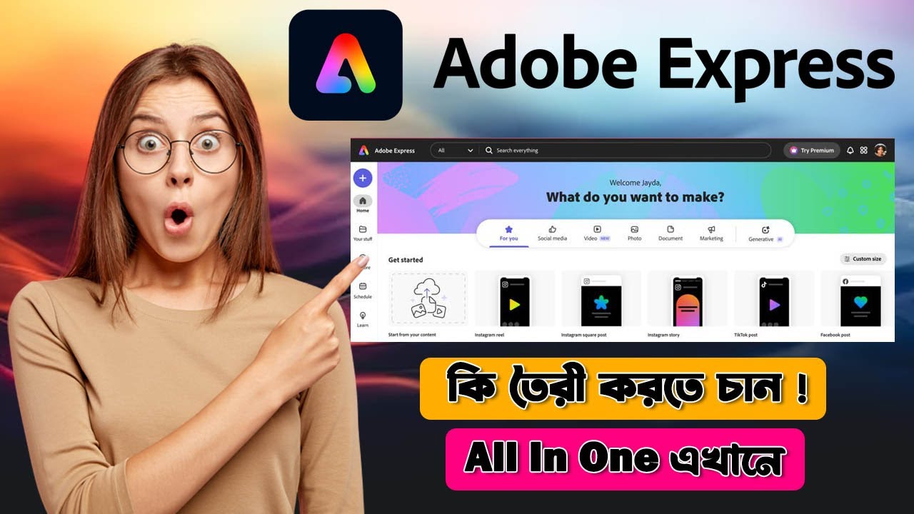 All In One Supper Application For Creator Adobe Express Mobile App ...