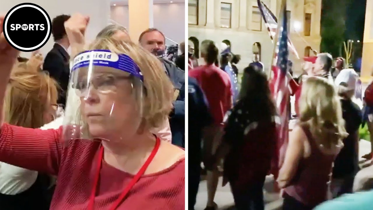 MAGA Protesters Chant Conflicting Demands - YouTube