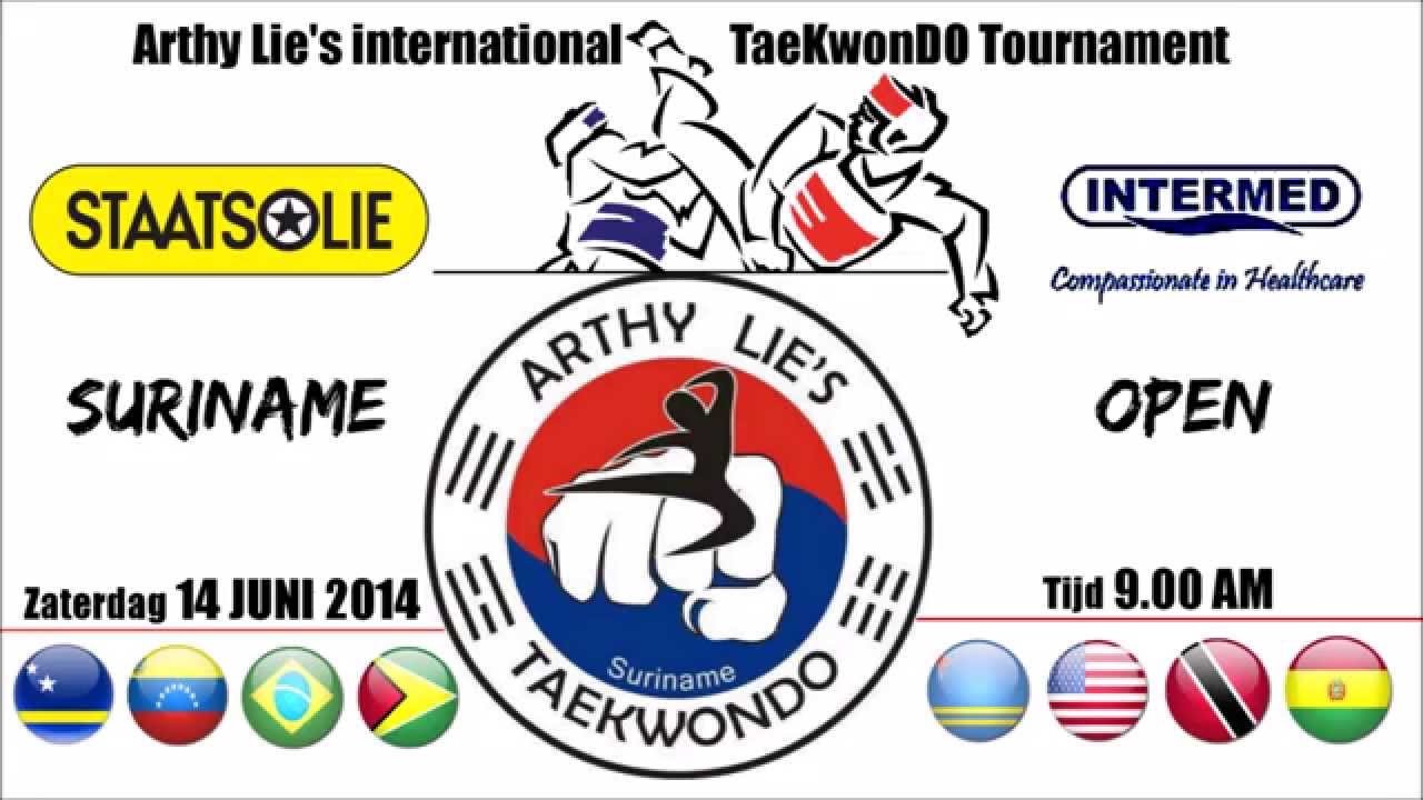 Arthy Lie's TaeKwonDO international tournament! (Suriname Open 2014 ...