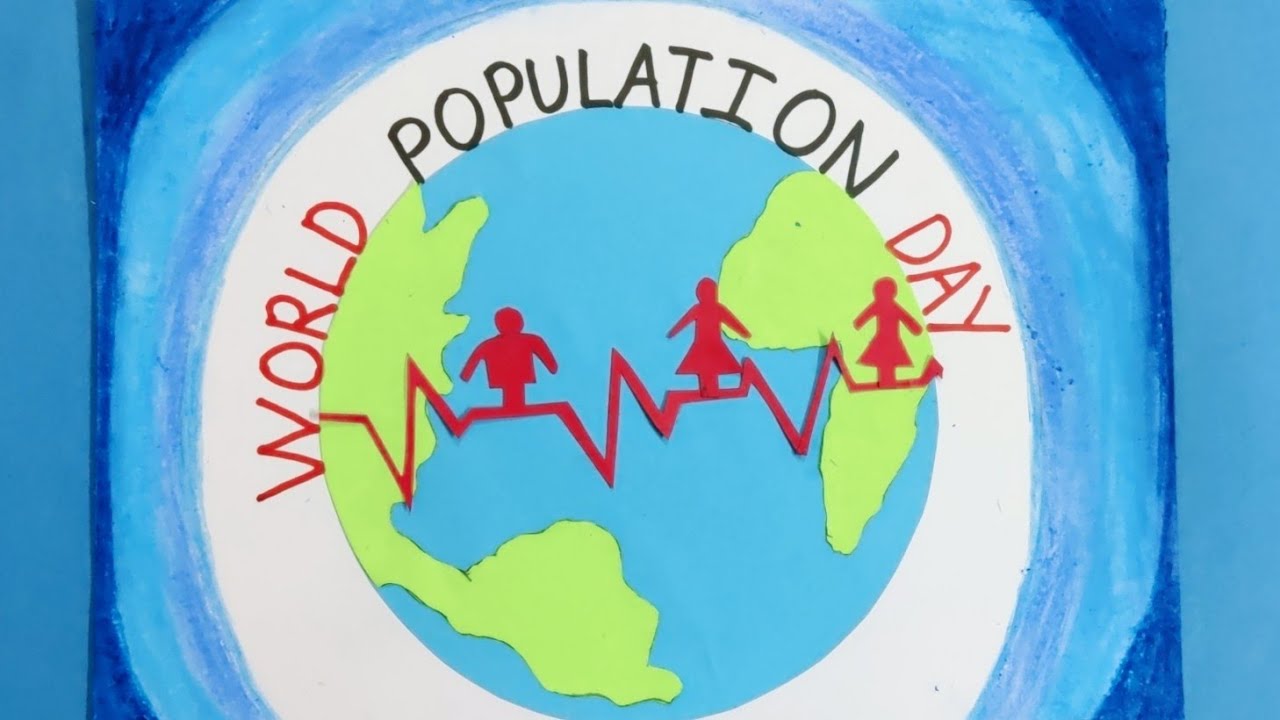 World Population Day Drawing | Poster drawing on world population day ...