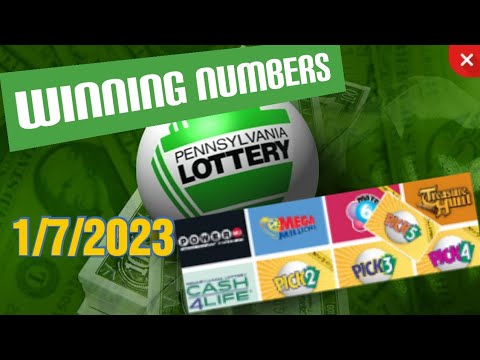 Pennsylvania Lottery Results 1/7/2023 #palottery #lotteryresult # ...