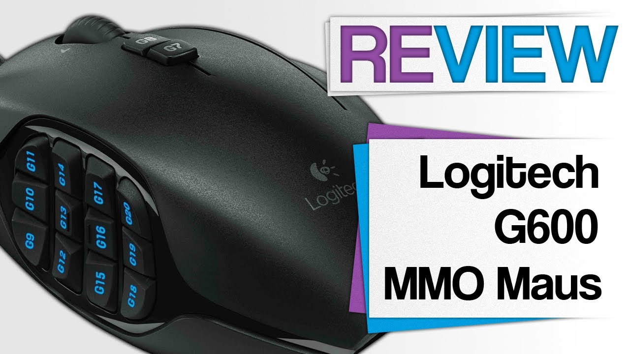 Logitech G600 MMO Gaming Maus - Hardware Review - YouTube