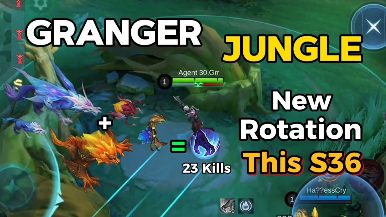 NEW ROTATION THIS S36 JUNGLE GRANGER SOLO RANK GAME IN EPIC | MLBB TH1RTY - YouTube