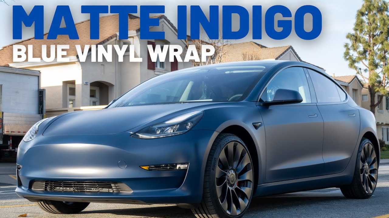 Matte Indigo Blue Vinyl Wrap