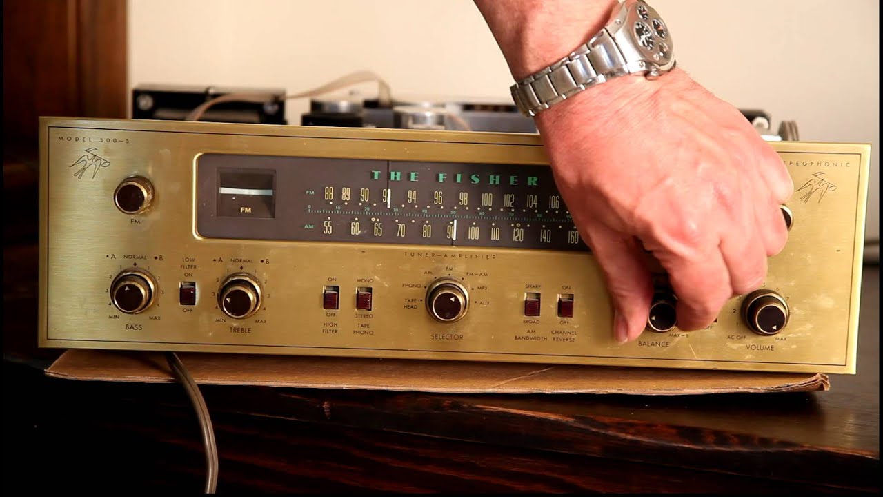 Fisher 500-S model receiver - YouTube