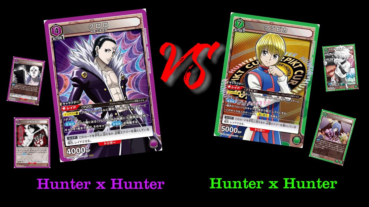 Hunter x Hunter vs Hunter x Hunter [union arena card game] - YouTube