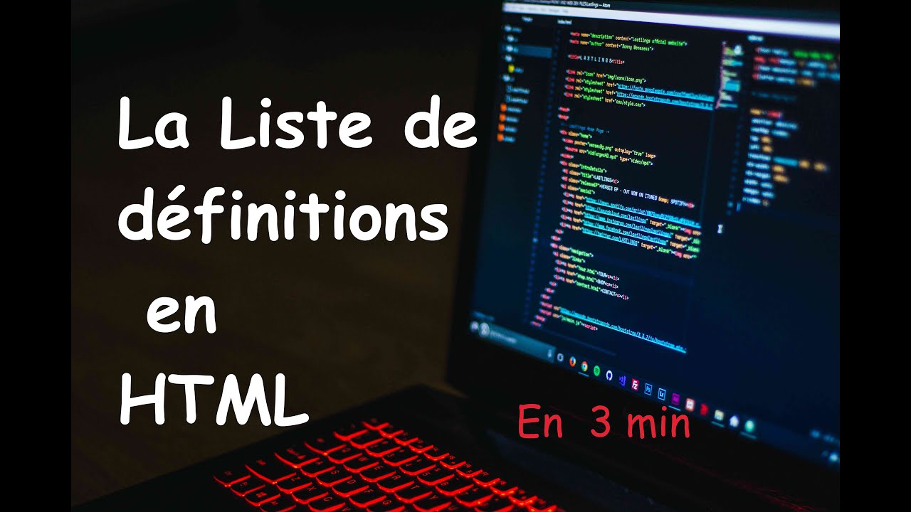 la liste de definitions en html en 3 minutes - YouTube