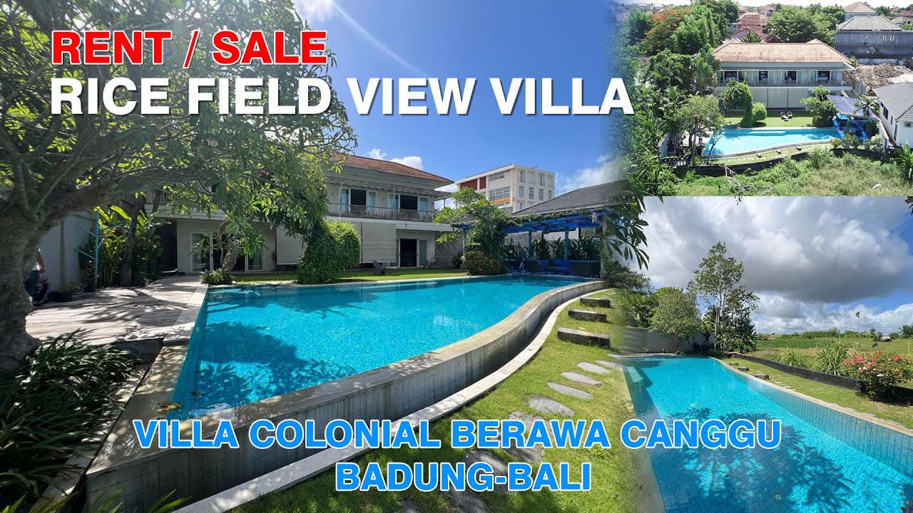 Luxury Villa With Rice Field View | Villa Berawa Canggu Badung Bali ...