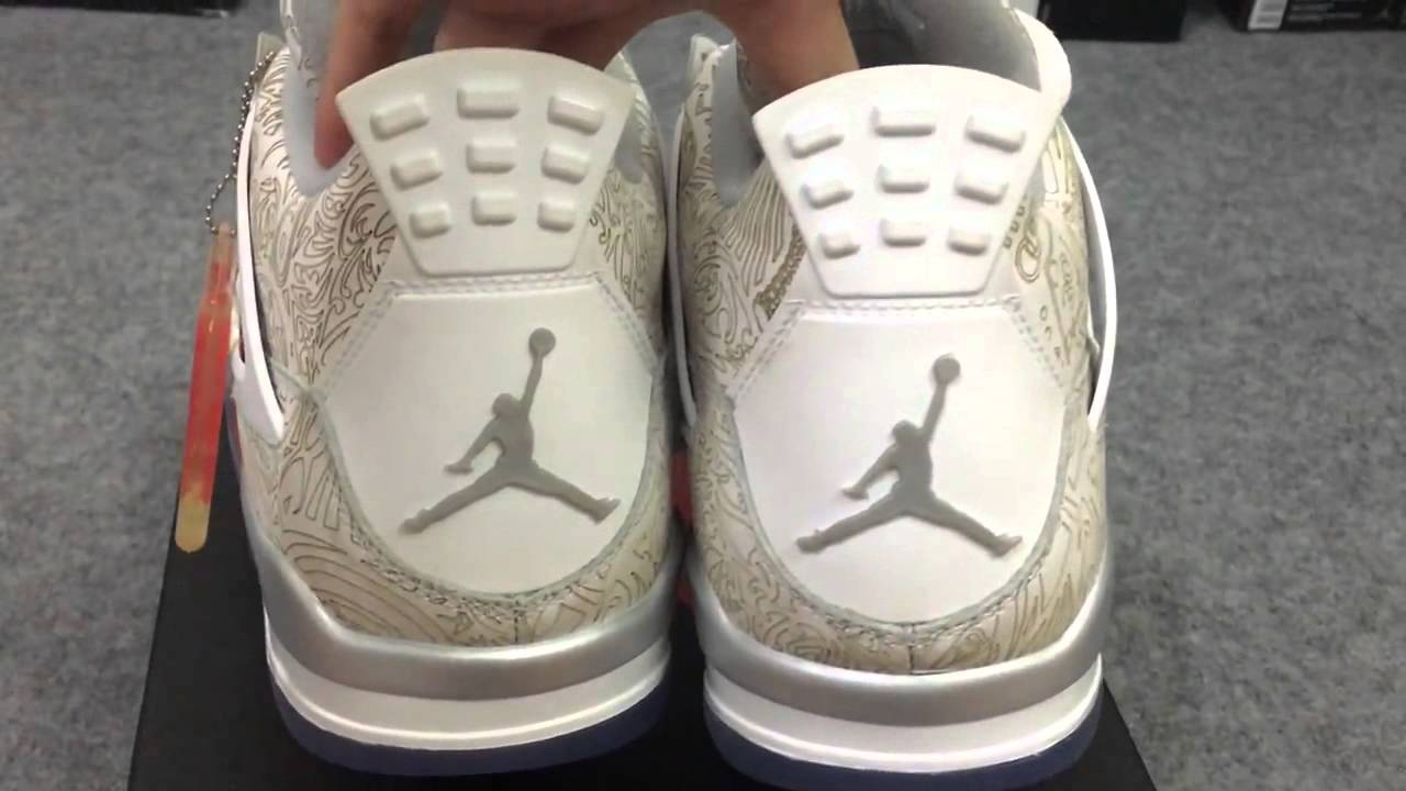 Air Jordan 4s Laser Clean Review - YouTube