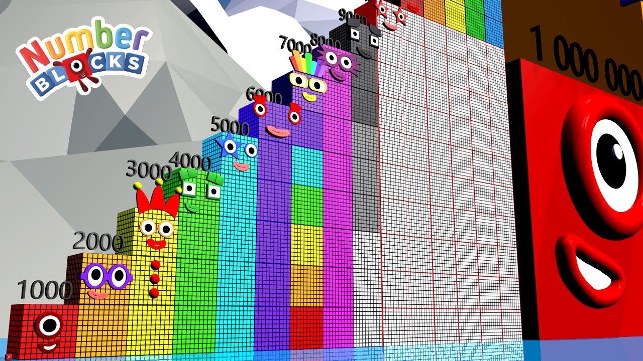 Looking for Numberblocks Step Squad 1 vs 1000 to 15 Million HUGE ...