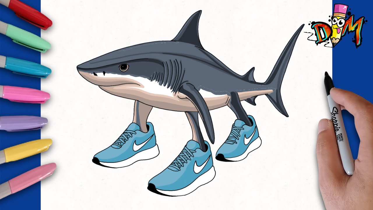 How to Draw ( TRALALERO TRALALA ) Italian Brainrot | como dibujar a ...