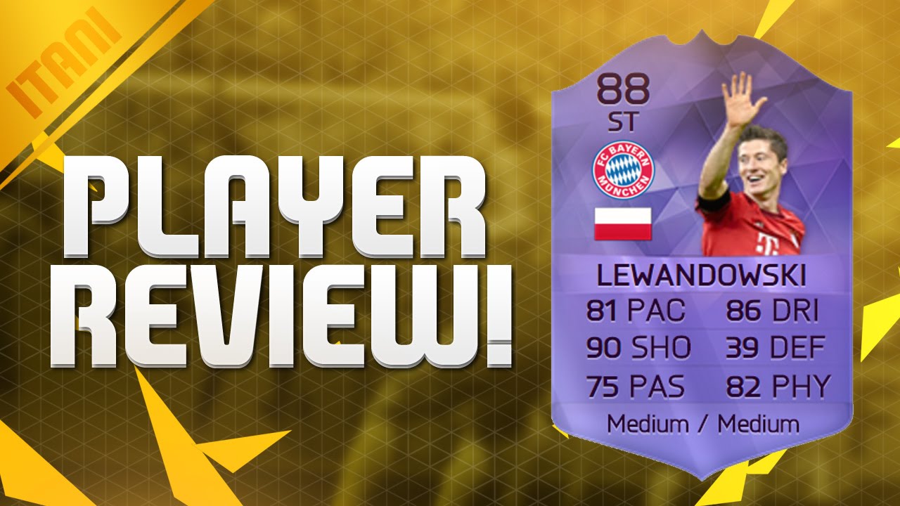 FIFA 16 HERO LEWANDOWSKI 88 Player Review & In Game Stats Ultimate Team ...
