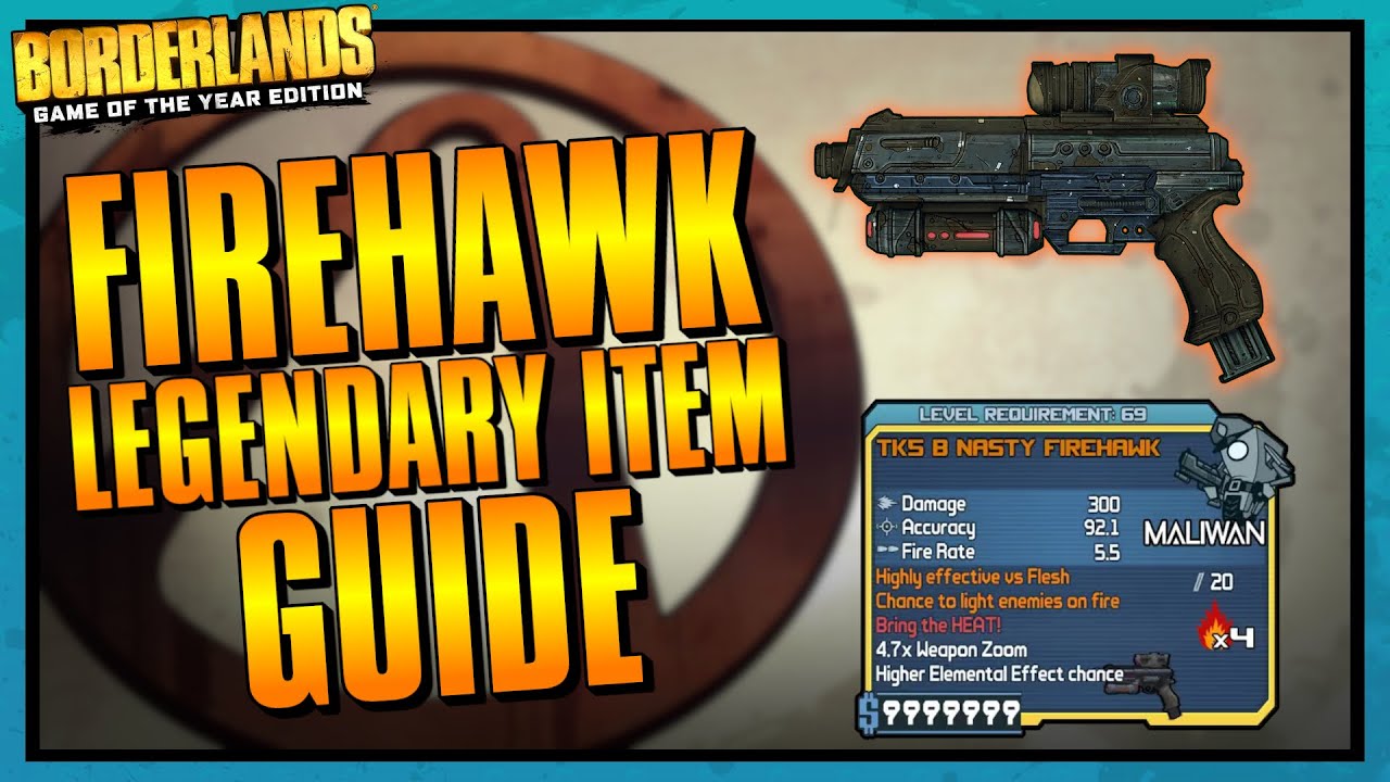 Legendary Item Guide | Firehawk | Borderlands - YouTube