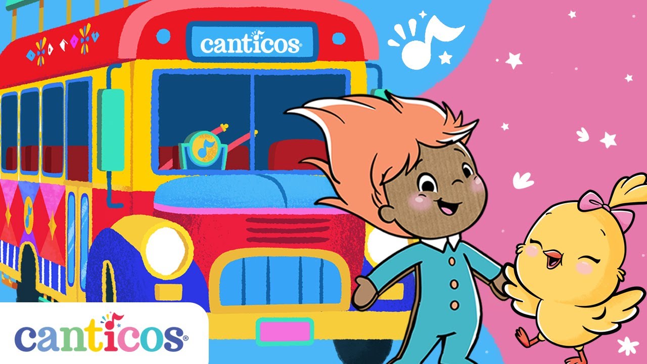 Canticos | The Wheels on the Bus / Las Ruedas del bus | English Nursery ...