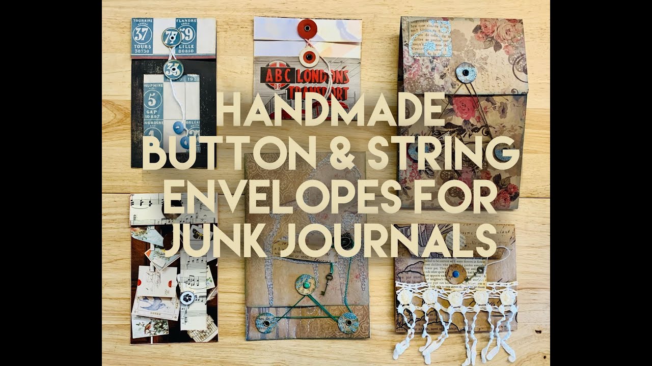 DIY Button & String Envelopes for Junk Journals Using Crop-A-Dile ...