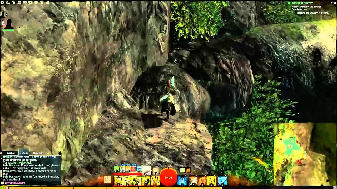Guild Wars 2 - Whisperwill Bogs vista (Bloodtide coast) [HD] - YouTube