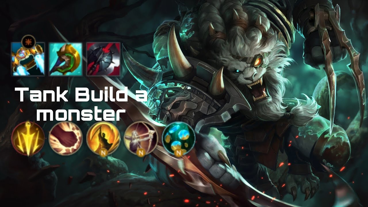 WildRift|rengar gameplay|in jungle|Tank Build|1v5 Guild and build - YouTube