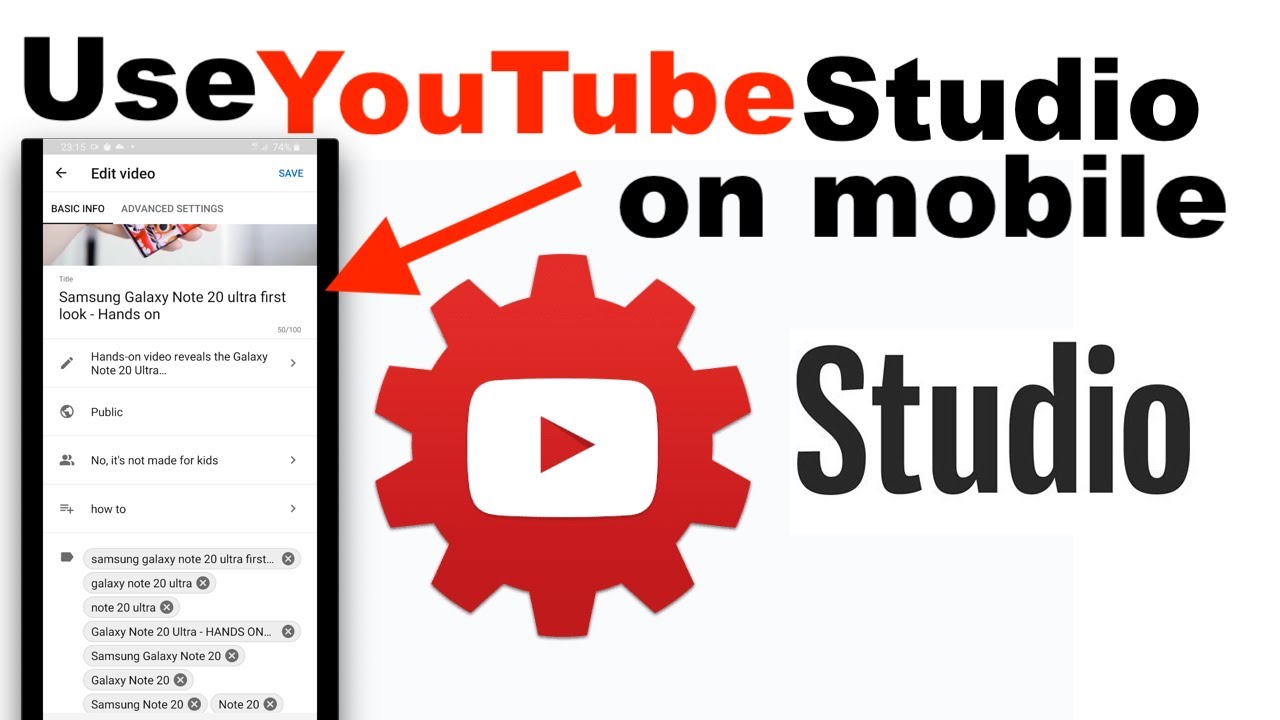 how to use youtube studio on mobile - change youtube thumbnail on ...