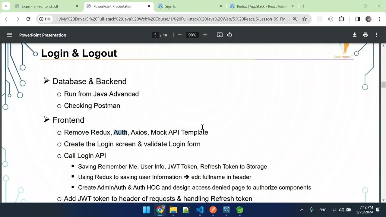 9.3.1 Final Exam - Login & Logout 1 - YouTube