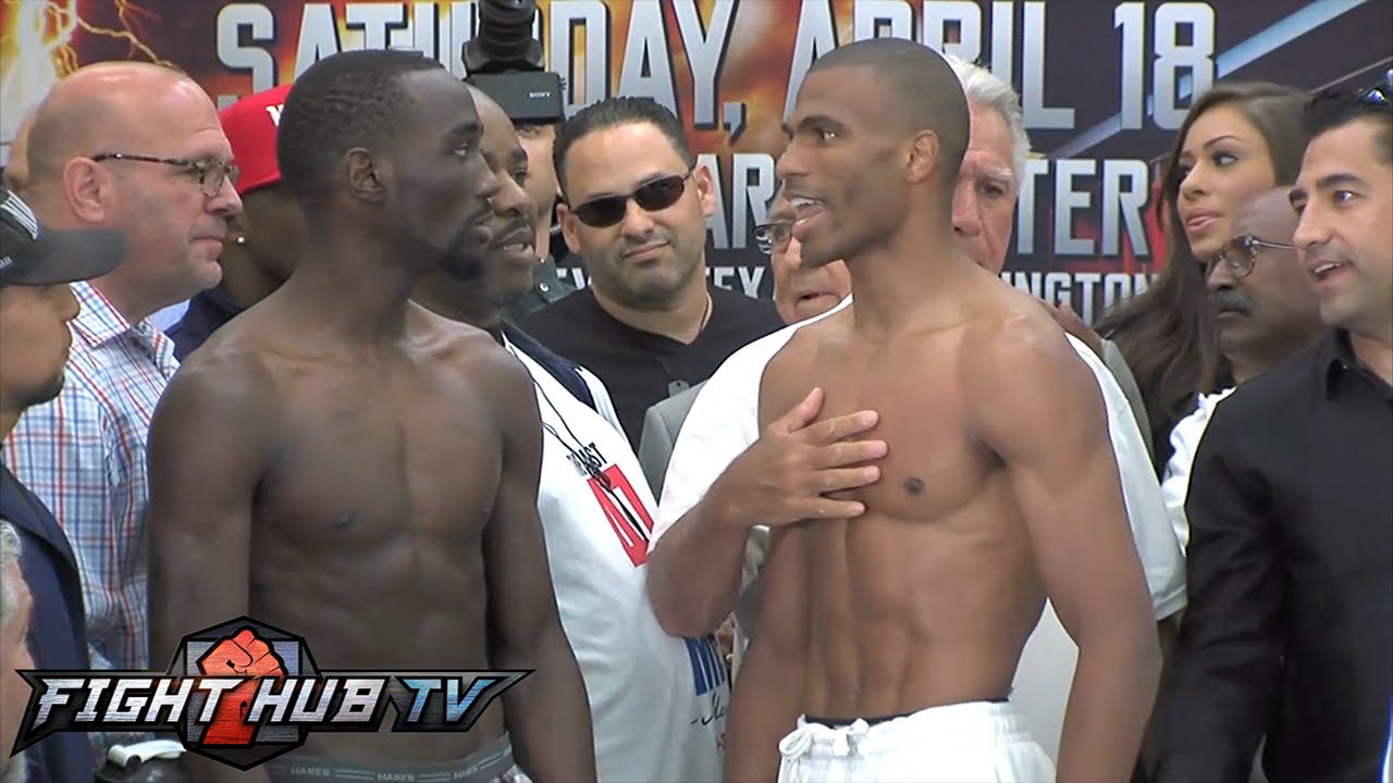 Terence Crawford vs. Thomas Dulorme full video-Weigh in & face off ...