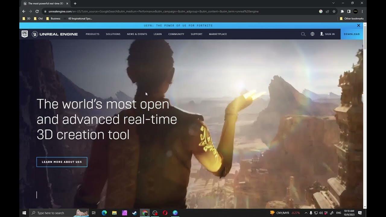 CARA INSTALL UNREAL ENGINE - YouTube