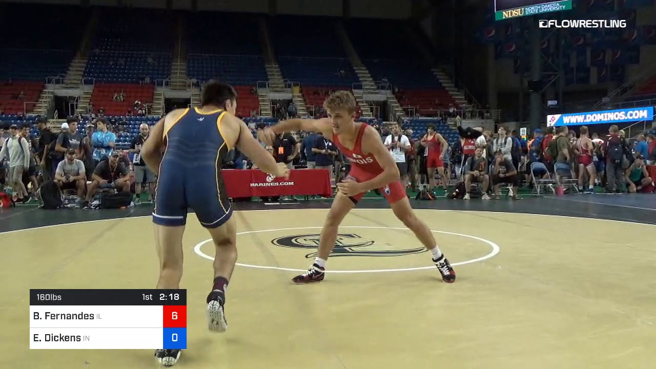 160 Lbs Rnd Of 16 Baylor Fernandes Illinois Vs Eli Dickens Indiana ...