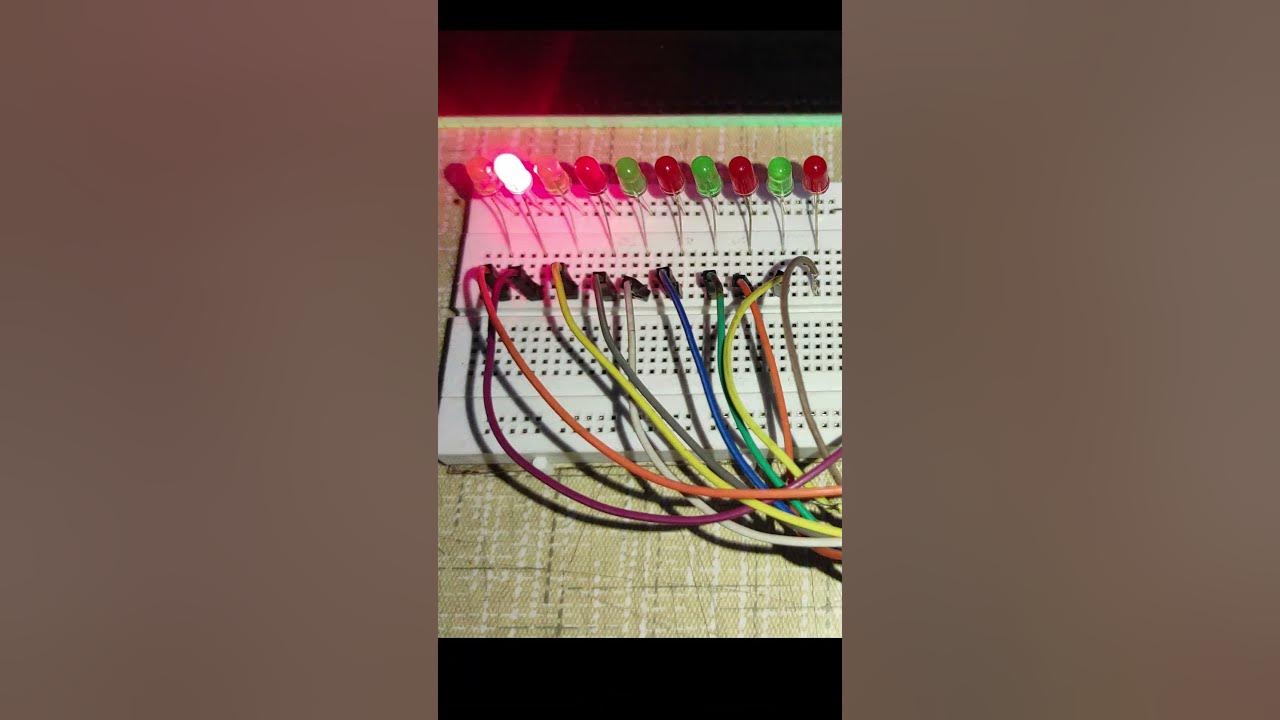 Knight Rider Circuit Pattern 1 Arduino Arduinoproject Arduinosoftware Coding