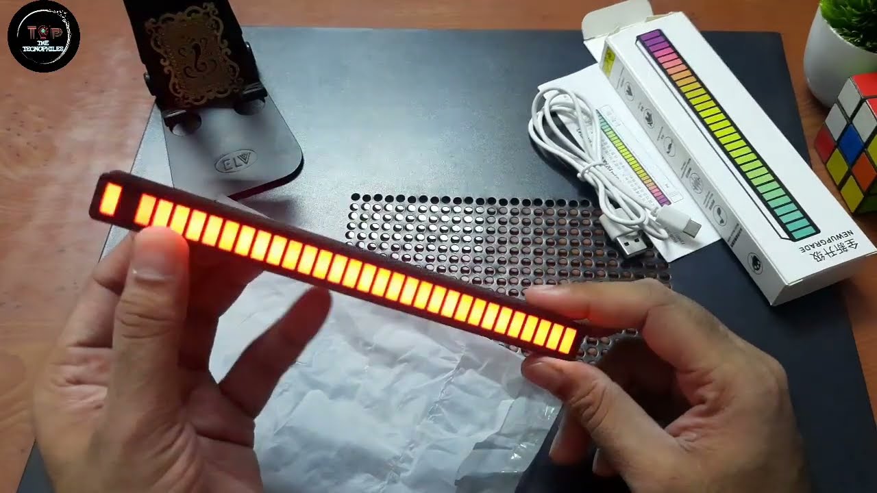 RGB Rhythm Light | Voice-Activated Wireless Pickup |Rechargeable USB ...