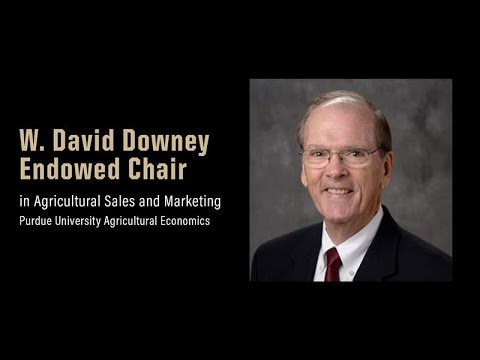 Honoring Dr. David Downey and the new Endowed Chair in Agricultural ...