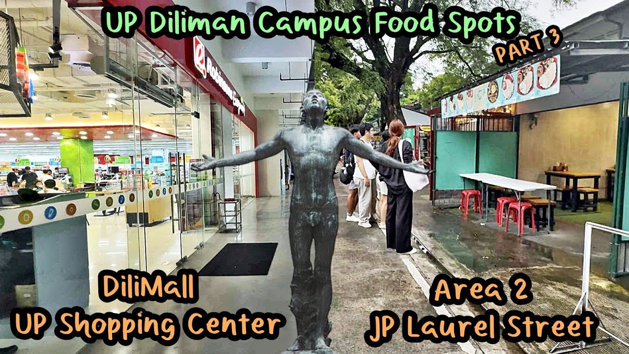 DiliMall New UP Shopping Center + Area 2📍UP Diliman Campus food spots ...