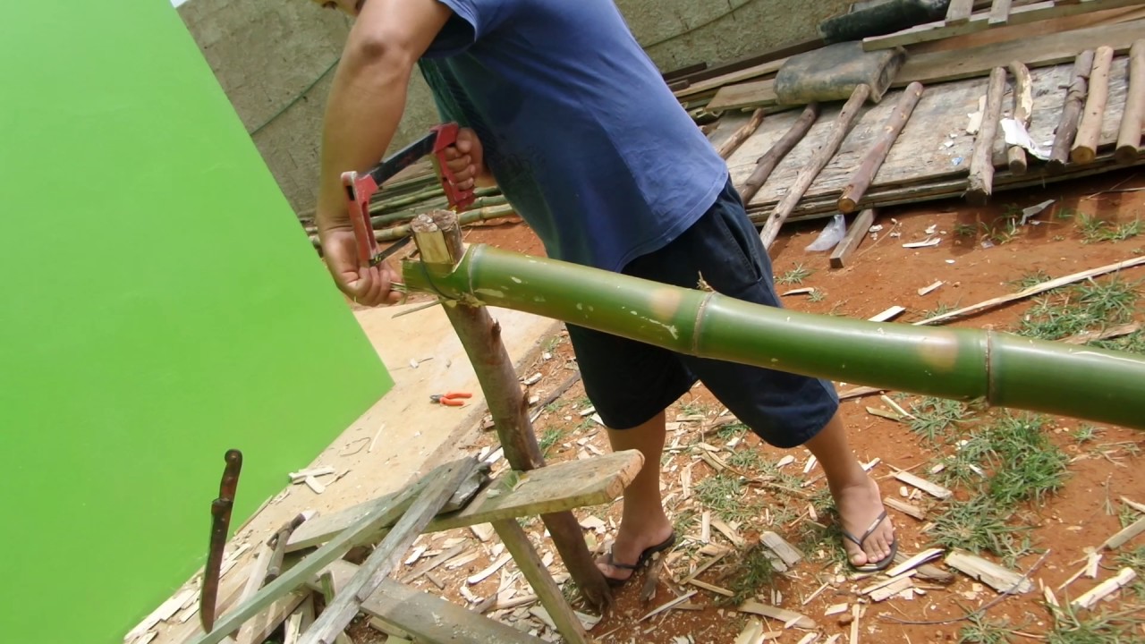 Andaime de bambu - YouTube